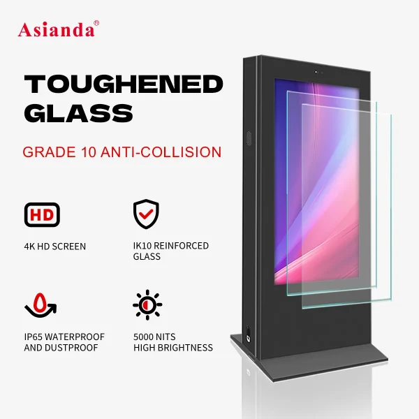 75-inch Outdoor Floor Standing Digital Signage - Asianda