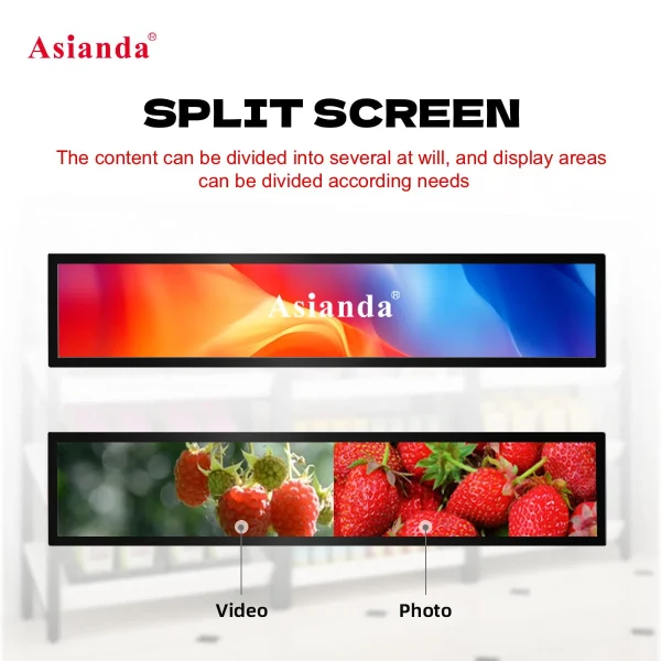 57.1 inch double sided display - Asianda